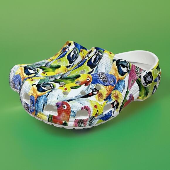 CROCS | Shoes | Crocs Island Escape Size M7w9 Multicolor Parrot Print ...